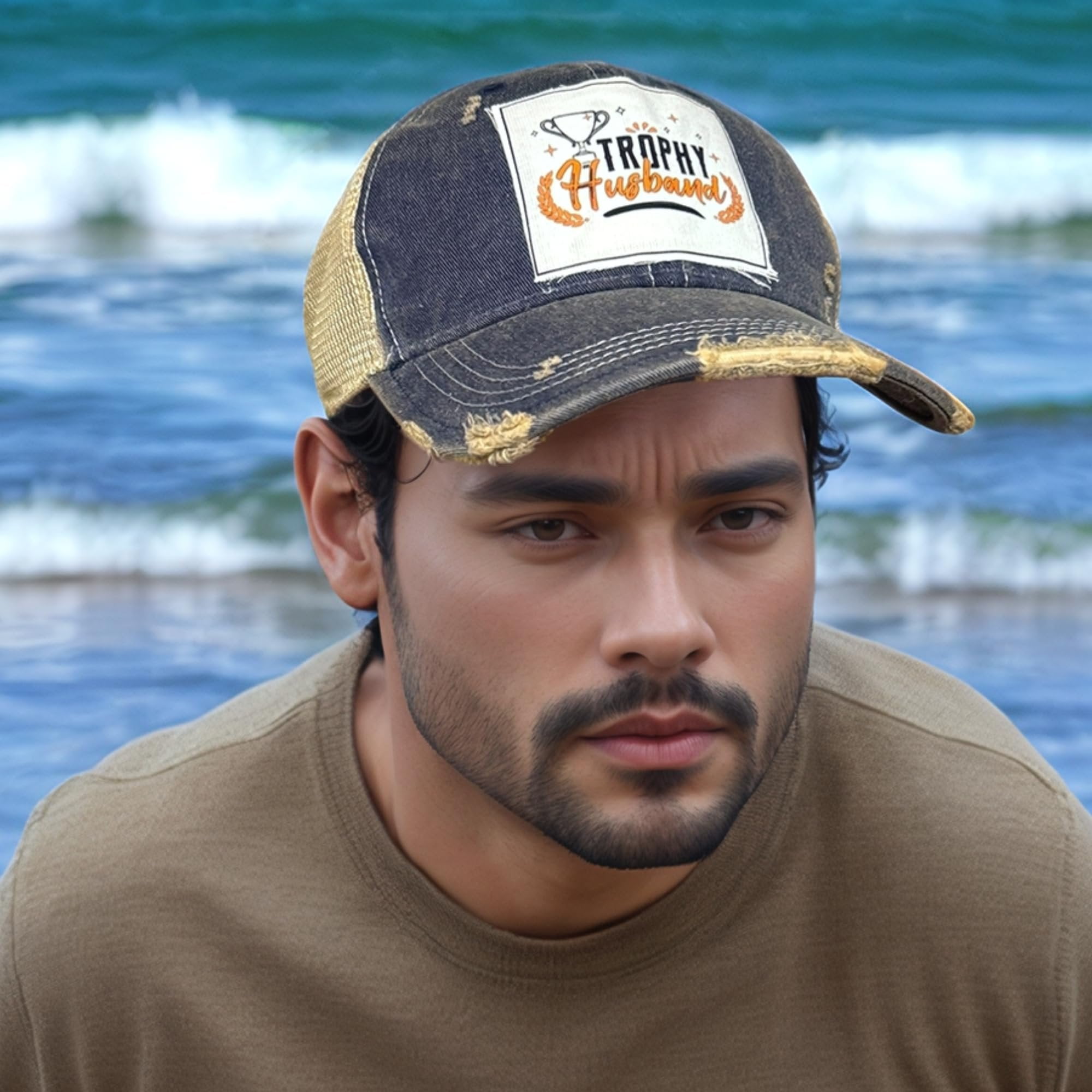 Popfizzy Funny Trophy Husband Hat for Men, Husband Baseball Hat, Bride ...