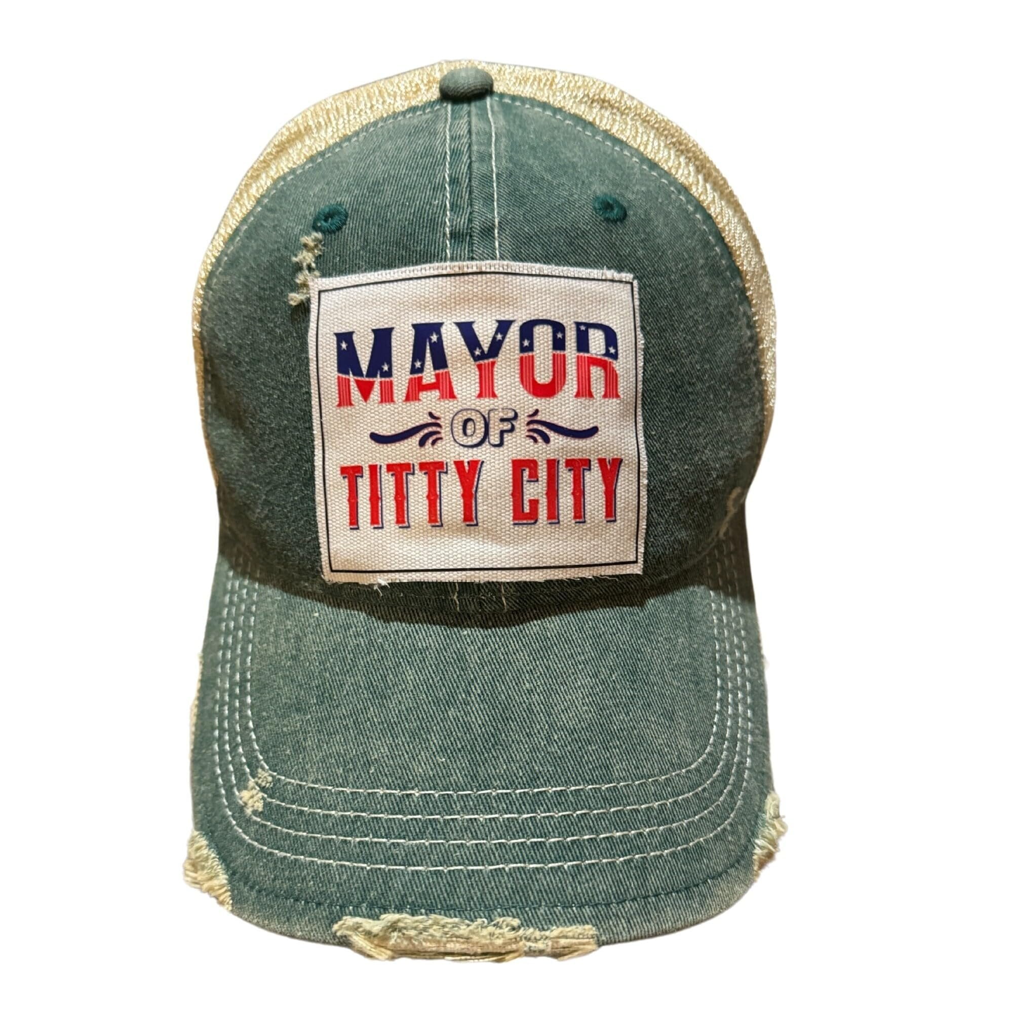 Popfizzy Funny Vintage Trucker Hats for Men, Adult Humor Caps ...