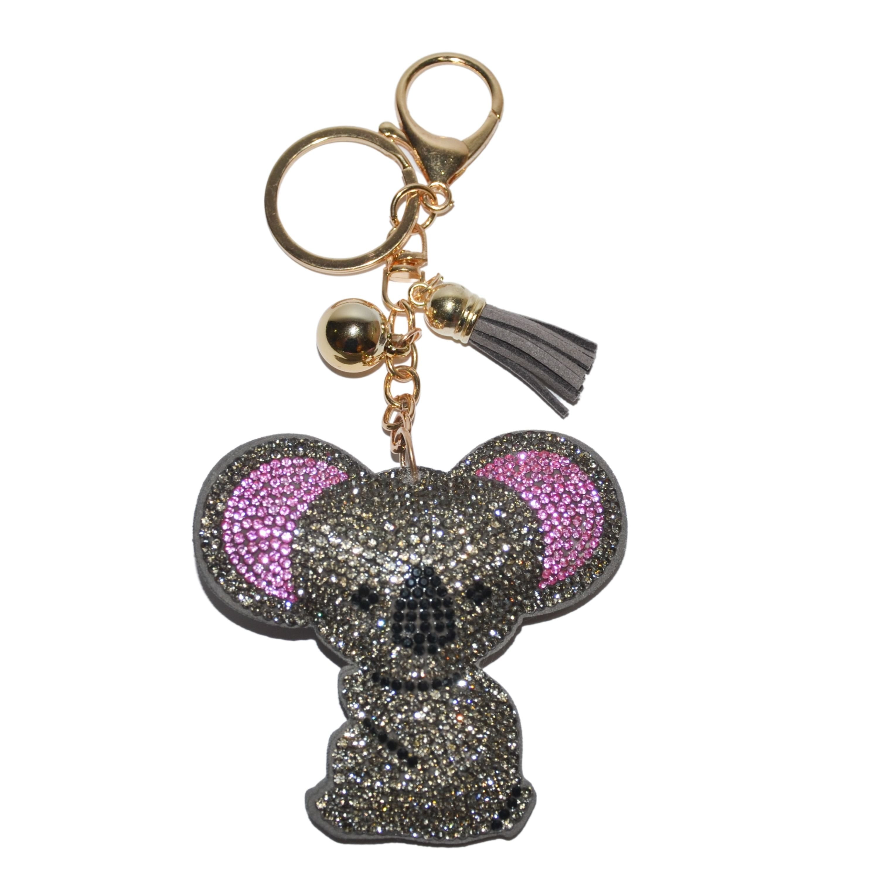 Koala Keychain Bling Backpack Charm Rhinestone Koala Bear Purse Charms ...