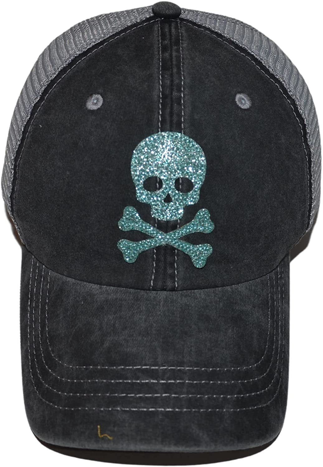 Popfizzy Womens Skull Baseball Caps, Trucker Hat, Girls Skull Cap ...