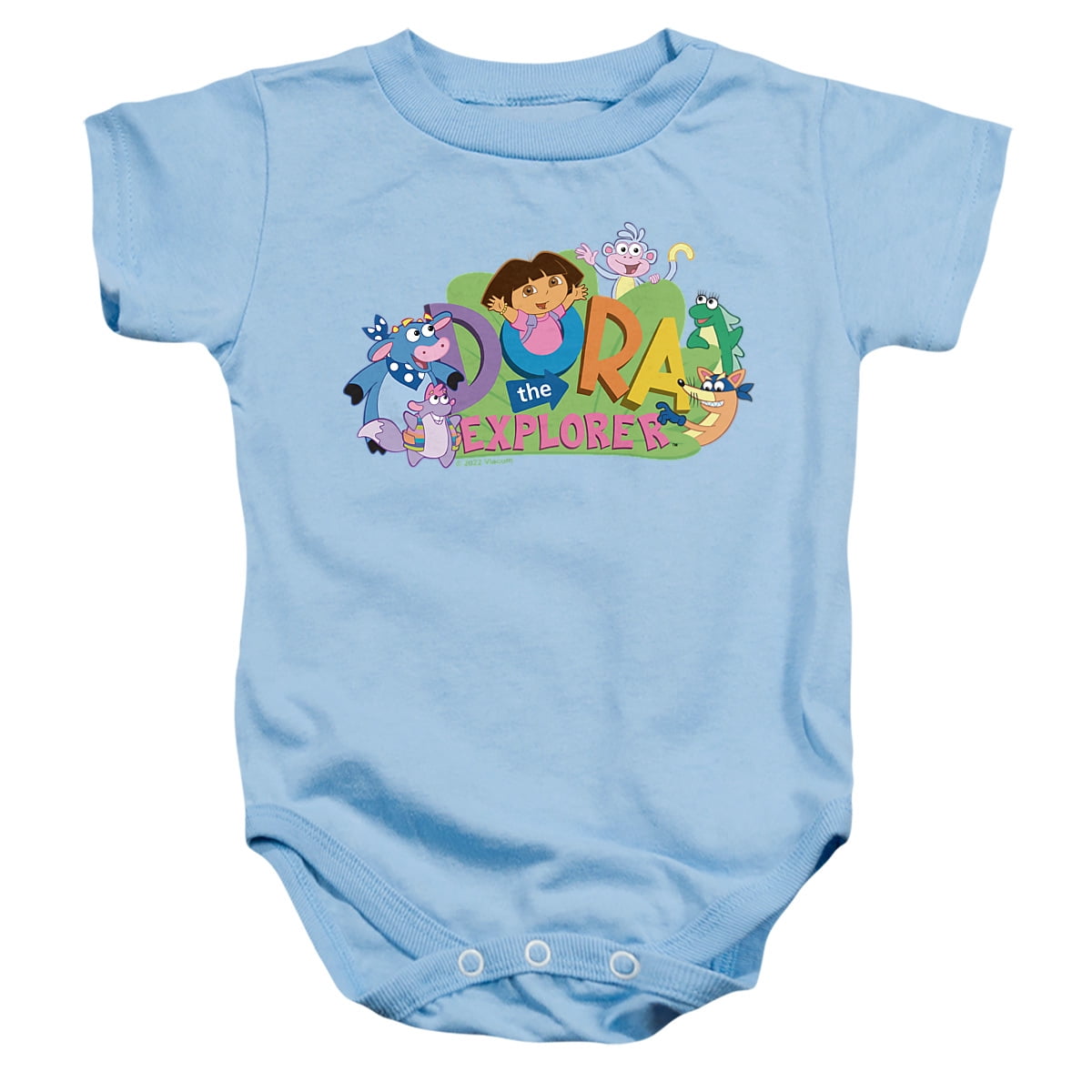 Popfunk Dora The Explorer Classic Logo With Boots And Swiper Unisex Infant Snap Suit for Baby ...