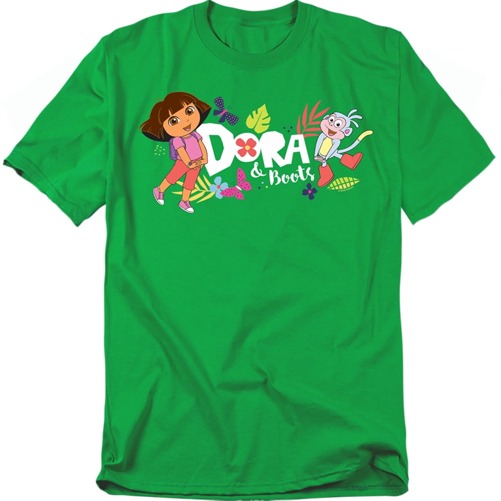 Popfunk Dora The Explorer With Boots And Butterflies Unisex Adult T ...