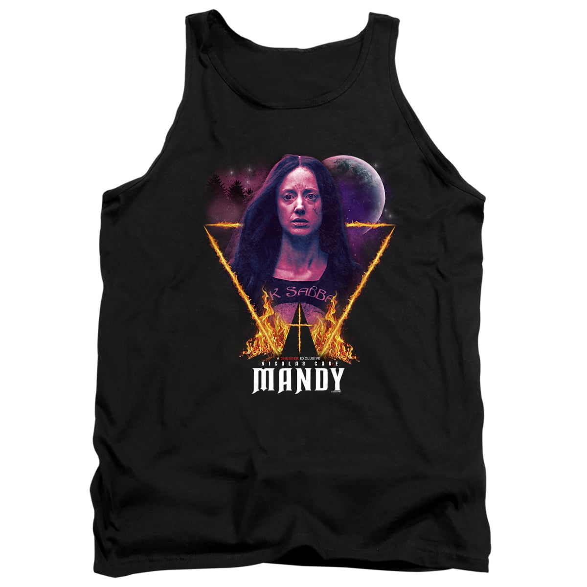 Popfunk Mandy Burning Triangle Unisex Adult Tank Top, Black, Large ...
