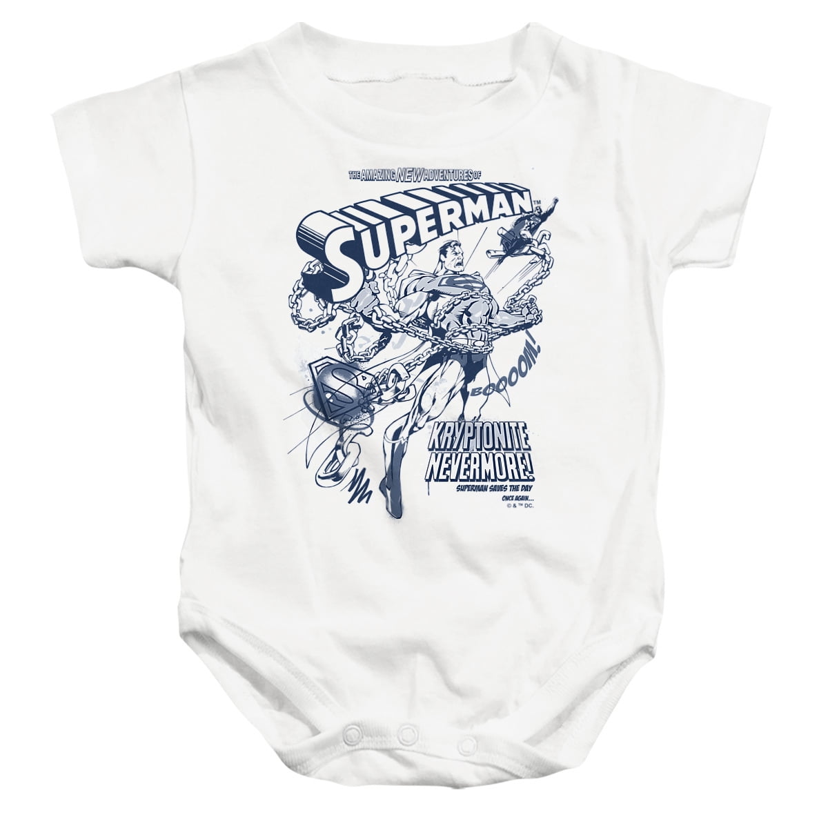 Popfunk Superman Comic Break Through Unisex Infant Snap Suit for Baby ...