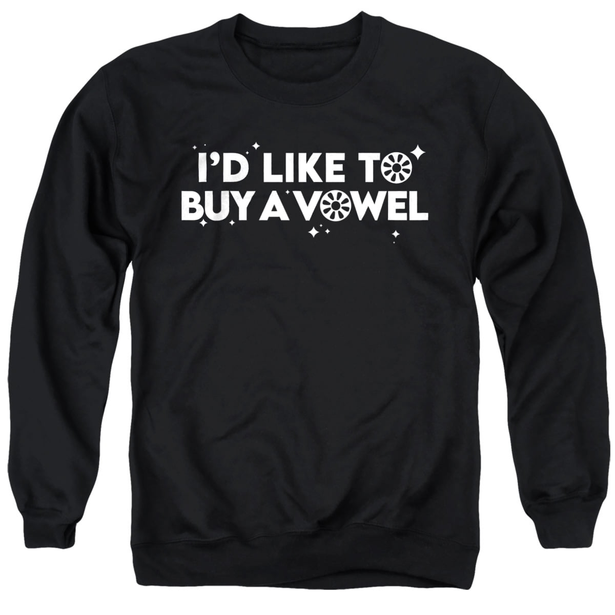Popfunk Wheel of Fortune I'd Like to Buy a Vowel Unisex Adult Crewneck ...