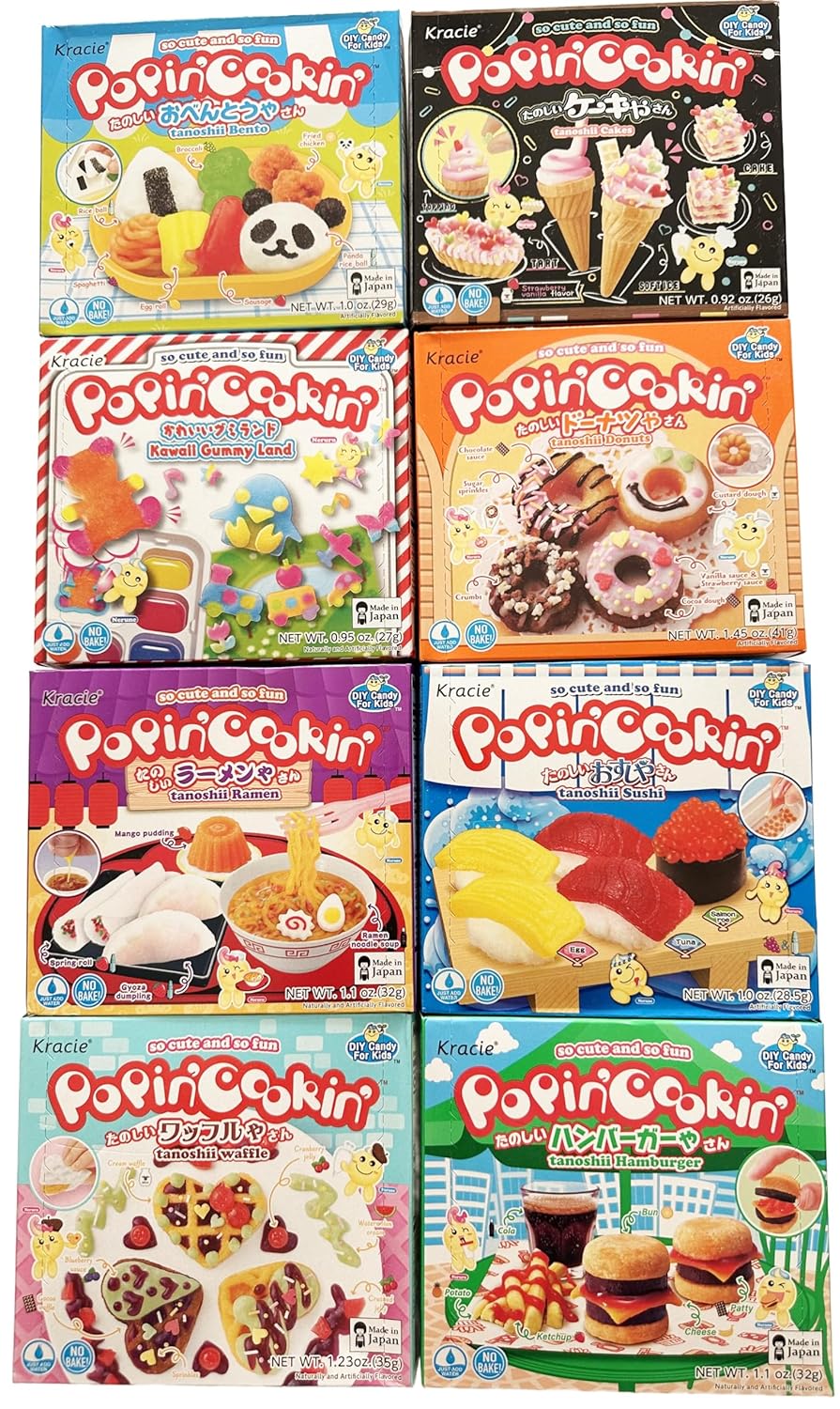 Popin Cookin DIY Candy Making Kit Assorted Variety Sets (Pack of 8) in ...