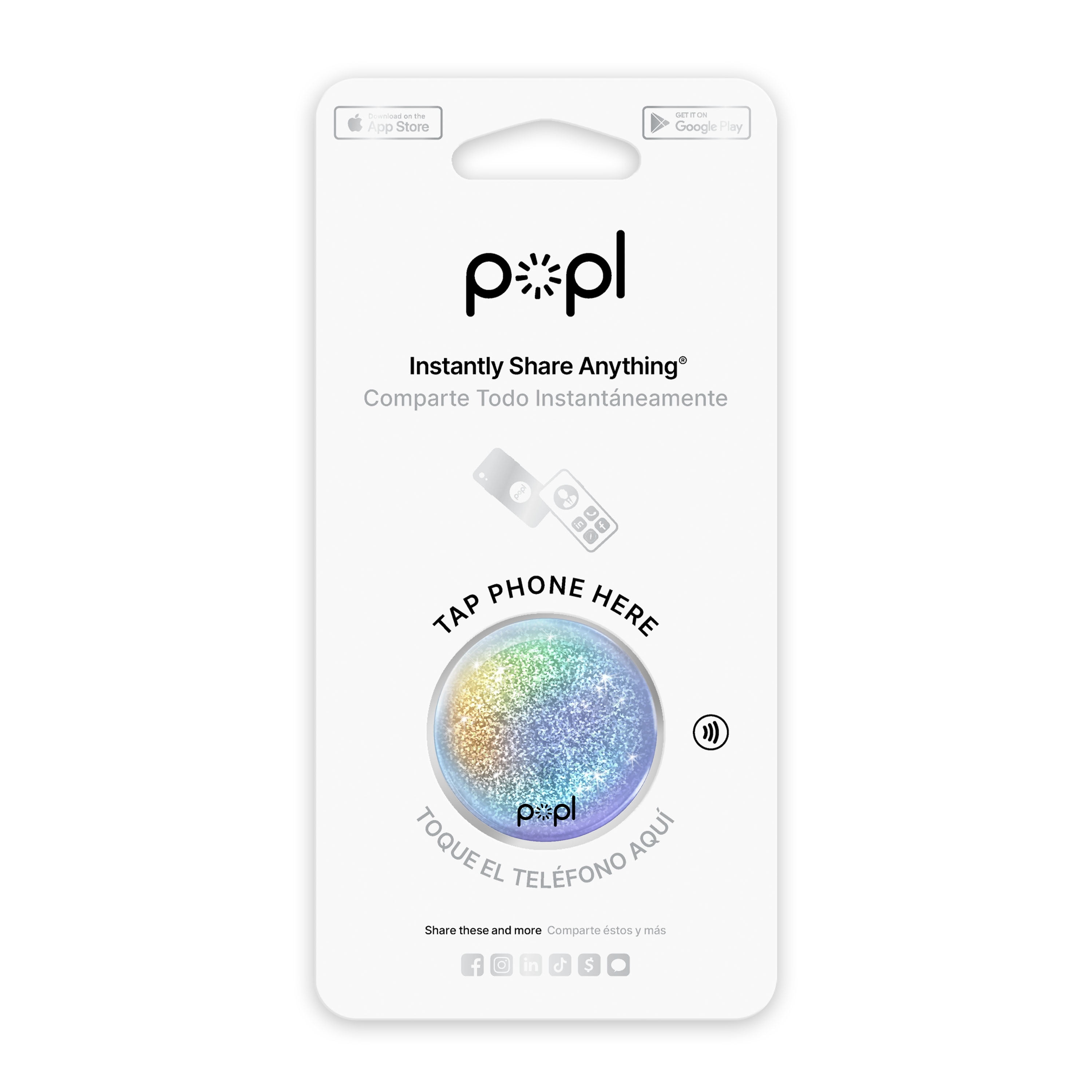 Popl Dot Digital Business Card for Back of Phone for iPhone and Android ...