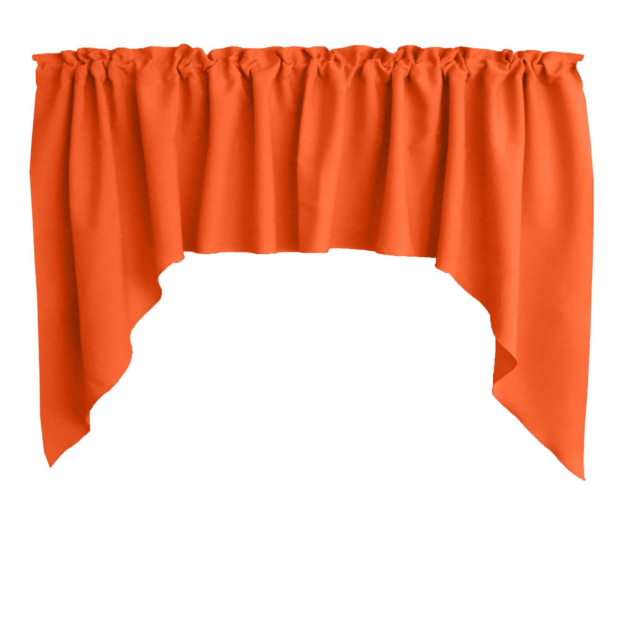 Poplin Solid Swag Window Valance 72" Wide / 36" Tall - Walmart.com
