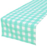 Poplin Table Runner Gingham Checkered Pink - Walmart.com