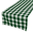 Poplin Table Runner Gingham Checkered Hunter Green - Walmart.com