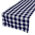 Poplin Table Runner Gingham Checkered Navy - Walmart.com
