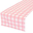 Poplin Table Runner Gingham Checkered Pink - Walmart.com