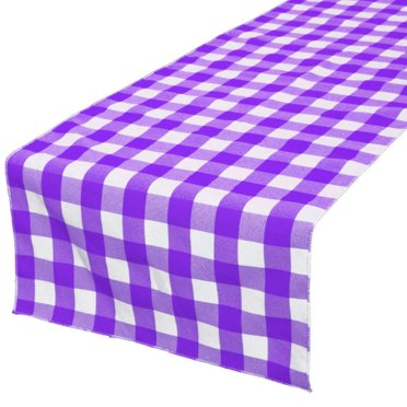 Poplin Table Runner Gingham Checkered Pink - Walmart.com