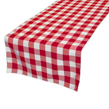 Poplin Table Runner Solid Red - Walmart.com