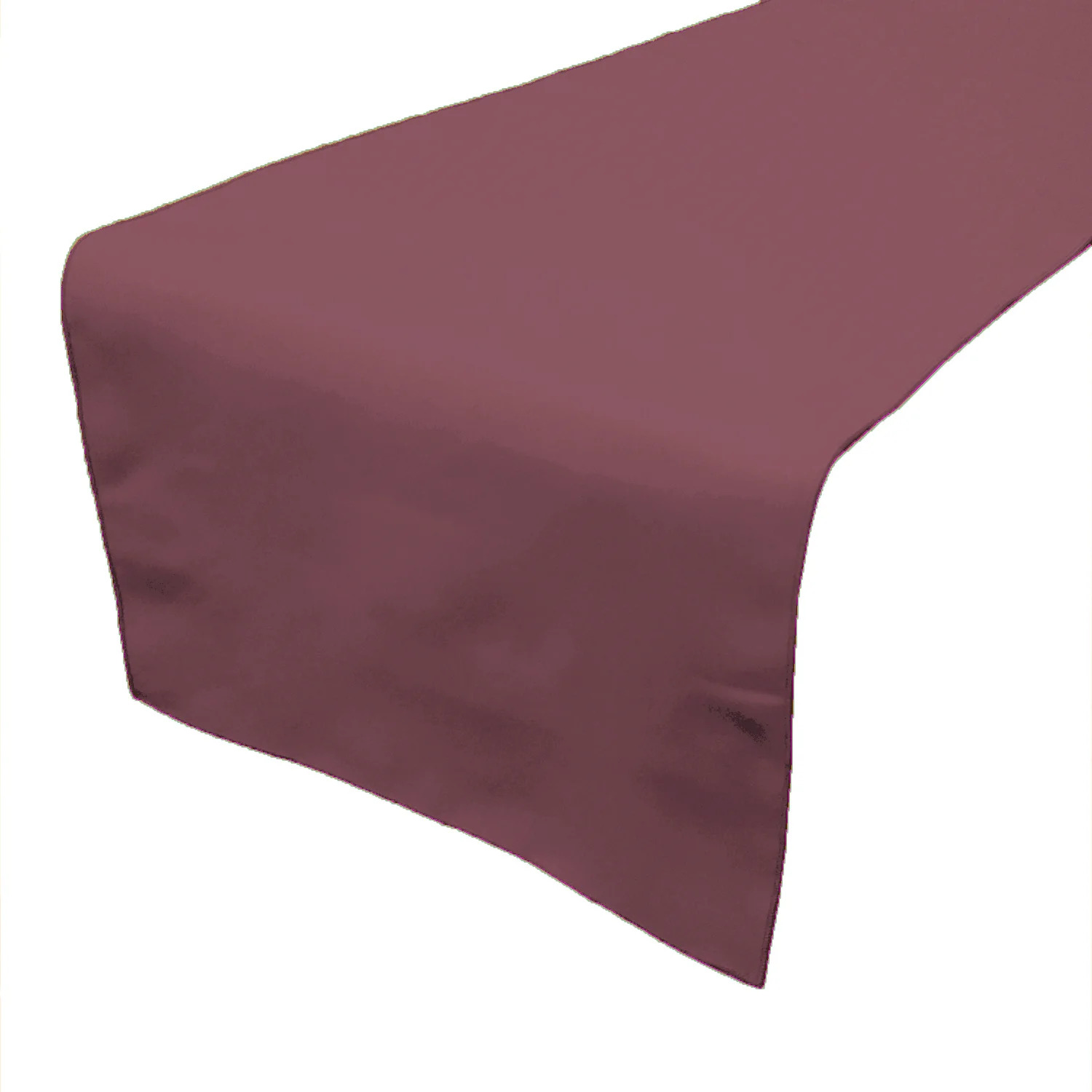 Poplin Table Runner Solid Dusty Rose - Walmart.com