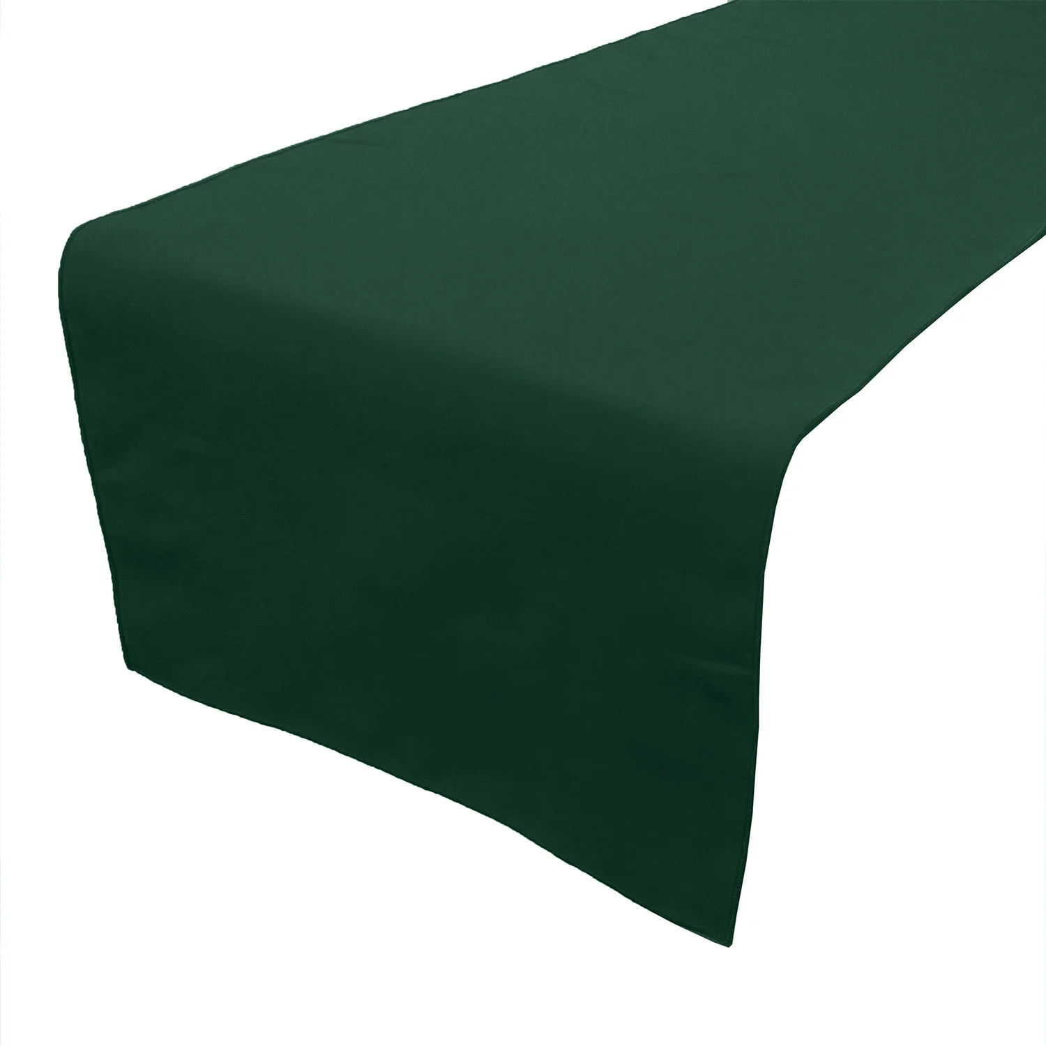 Poplin Table Runner Solid Hunter Green - Walmart.com