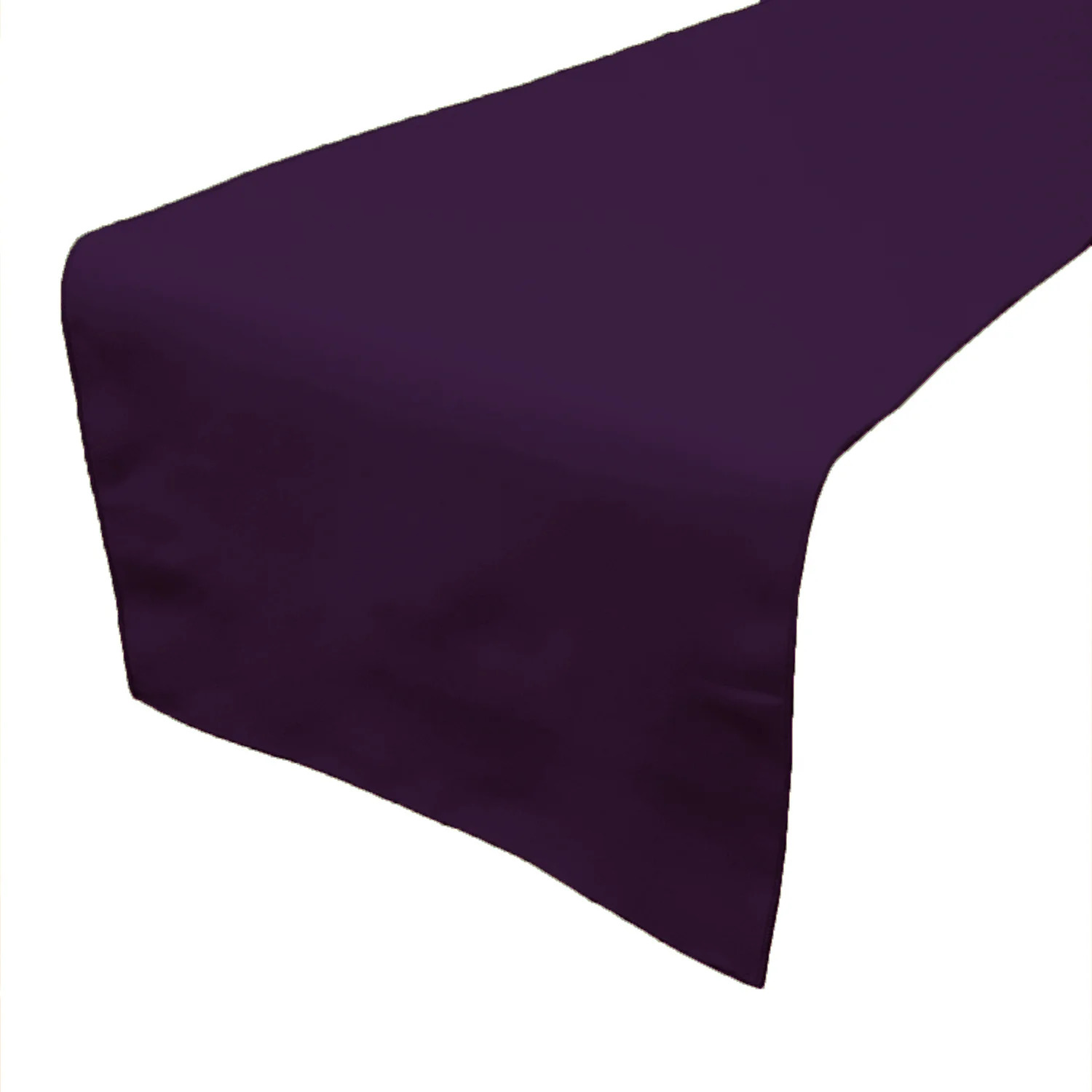 Poplin Table Runner Solid Plum - Walmart.com