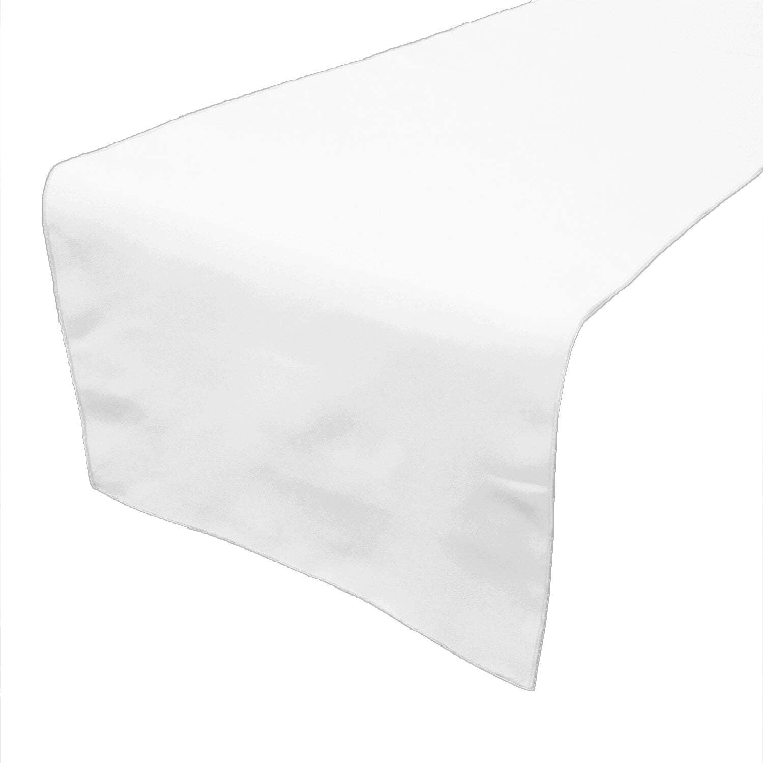 Poplin Table Runner Solid White - Walmart.com