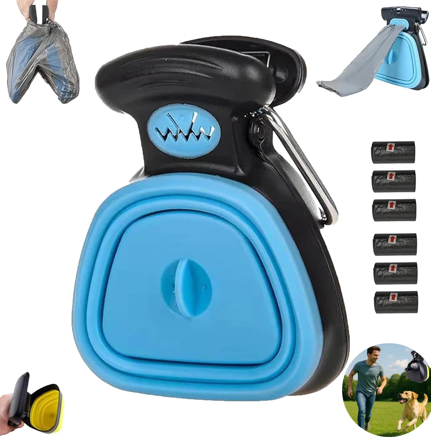 Popo Doggy Scooper, Popo Doggy Portable Foldable Pet Waste Scooper with ...