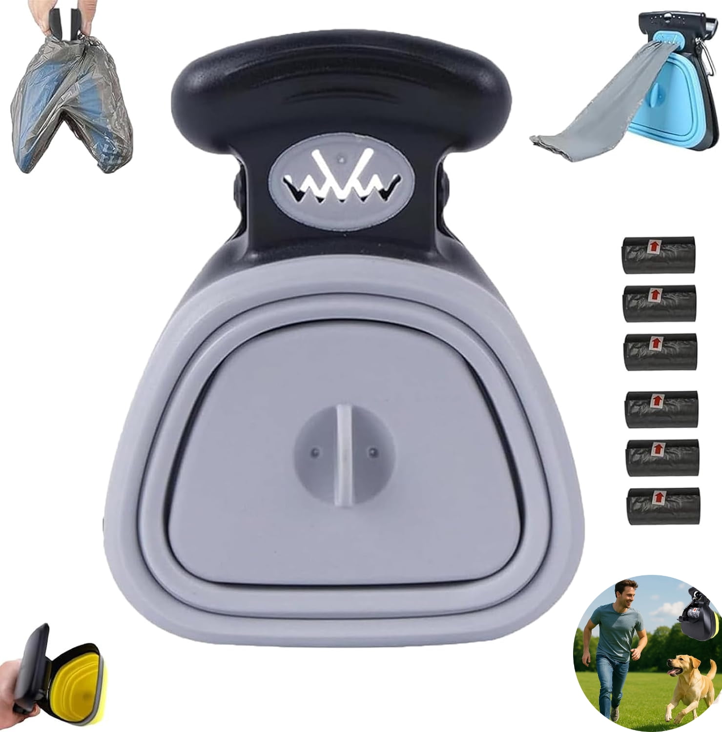 Popo Doggy Scooper, Popo Doggy Portable Foldable Pet Waste Scooper with ...