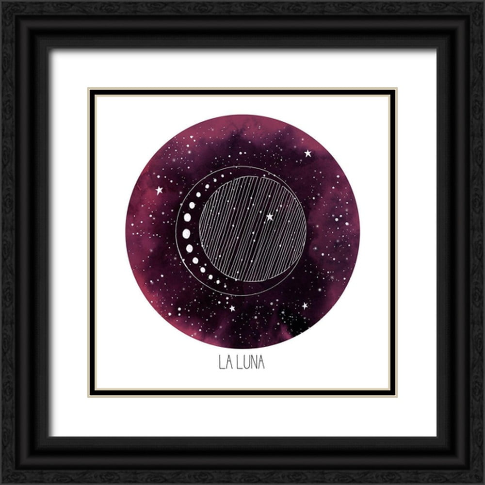 Popp, Grace 12x12 Black Ornate Wood Framed with Double Matting Museum Art Print Titled ...