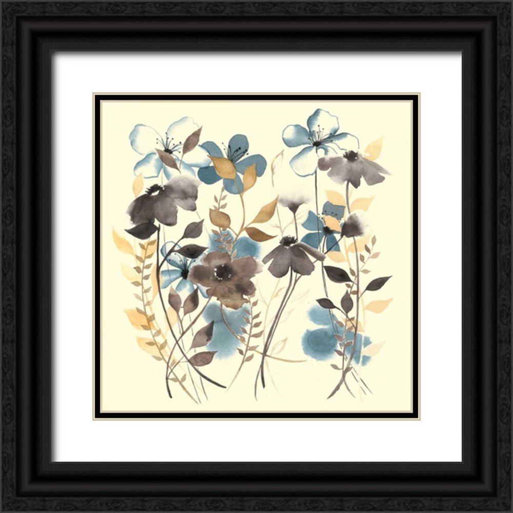 Popp, Grace 12x12 Black Ornate Wood Framed with Double Matting Museum Art Print Titled - Garden ...