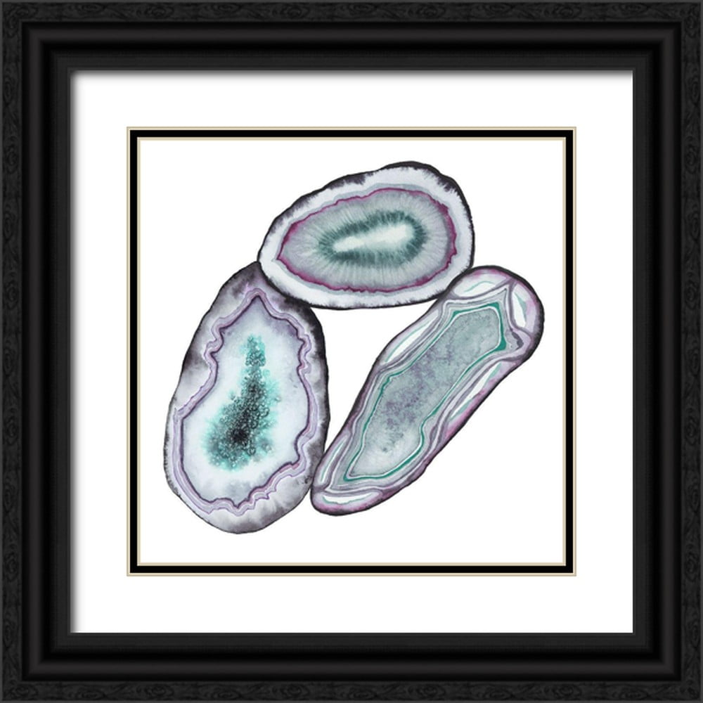 Popp, Grace 12x12 Black Ornate Wood Framed with Double Matting Museum ...