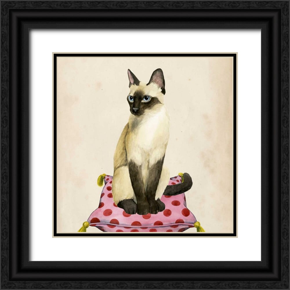 Popp, Grace 12x12 Black Ornate Wood Framed with Double Matting Museum ...