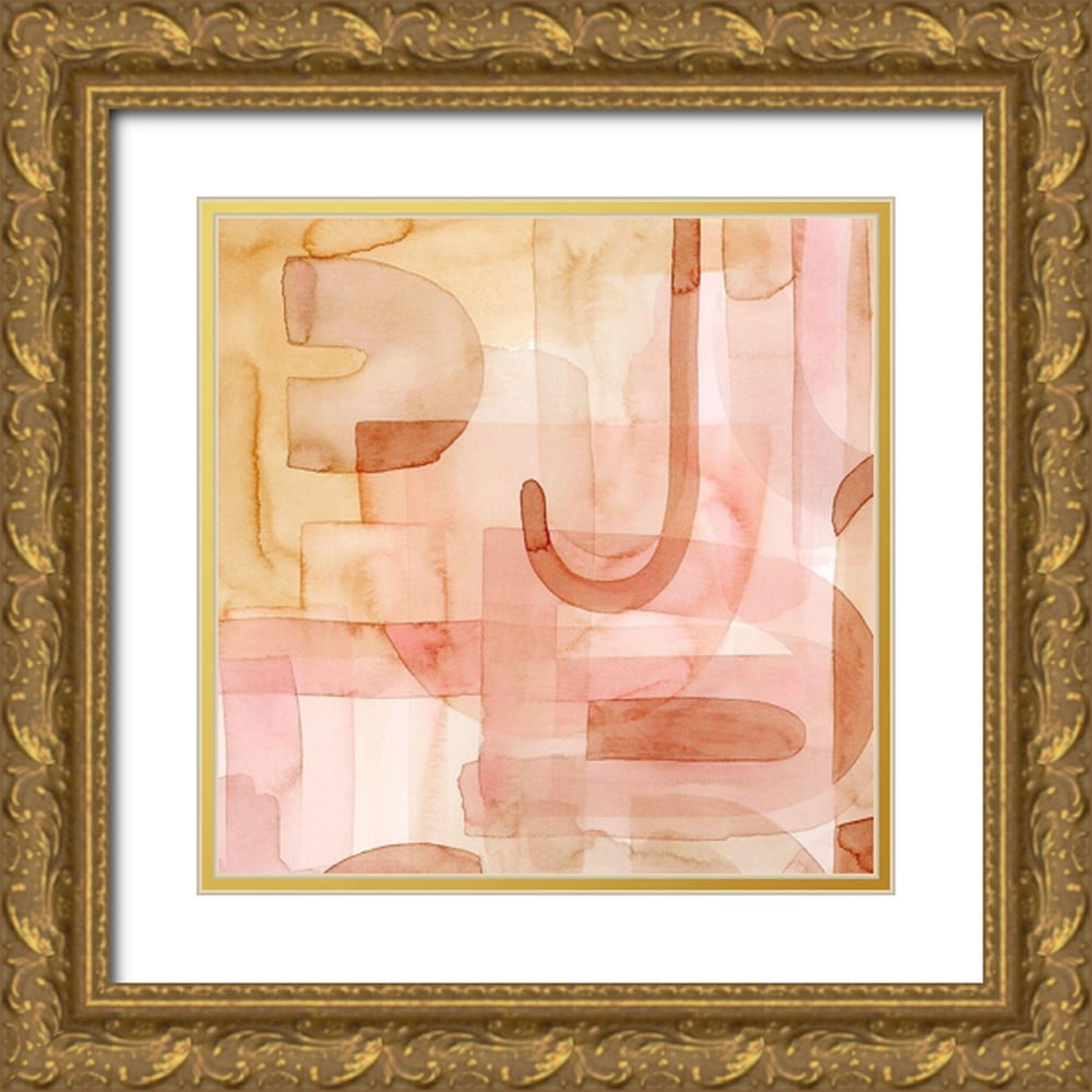 Popp, Grace 12x12 Gold Ornate Wood Framed with Double Matting Museum ...