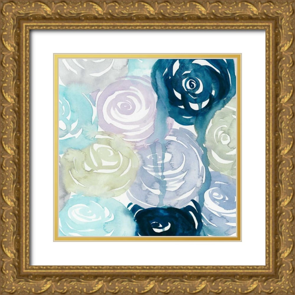 Popp, Grace 12x12 Gold Ornate Wood Framed with Double Matting Museum ...