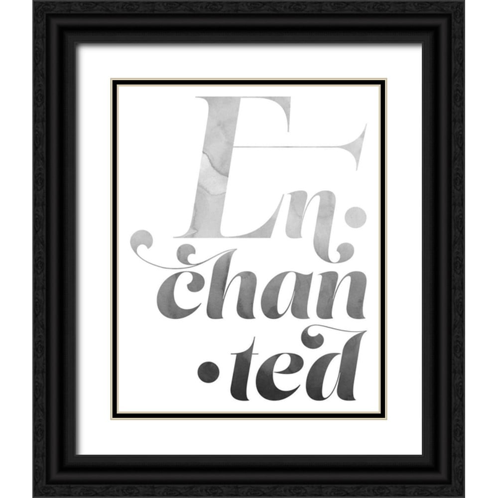 Popp, Grace 12x14 Black Ornate Wood Framed with Double Matting Museum ...