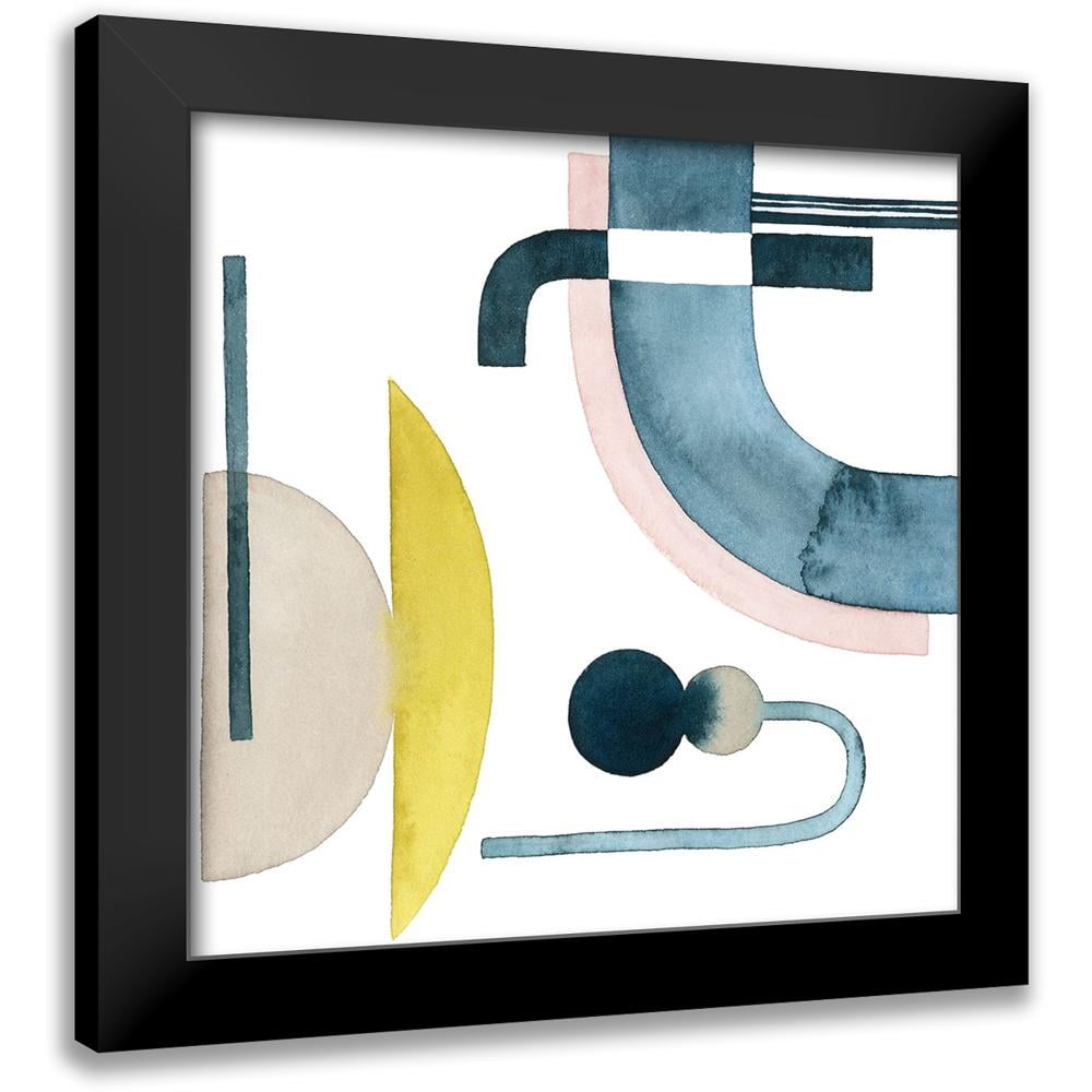 Popp, Grace 15x15 Black Modern Framed Museum Art Print Titled - Shapely Minimum II - Walmart.com