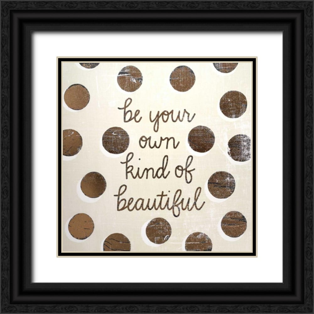 Popp, Grace 15x15 Black Ornate Wood Framed with Double Matting Museum ...