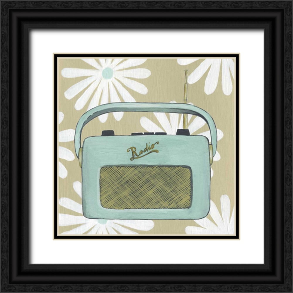 Popp, Grace 15x15 Black Ornate Wood Framed with Double Matting Museum ...