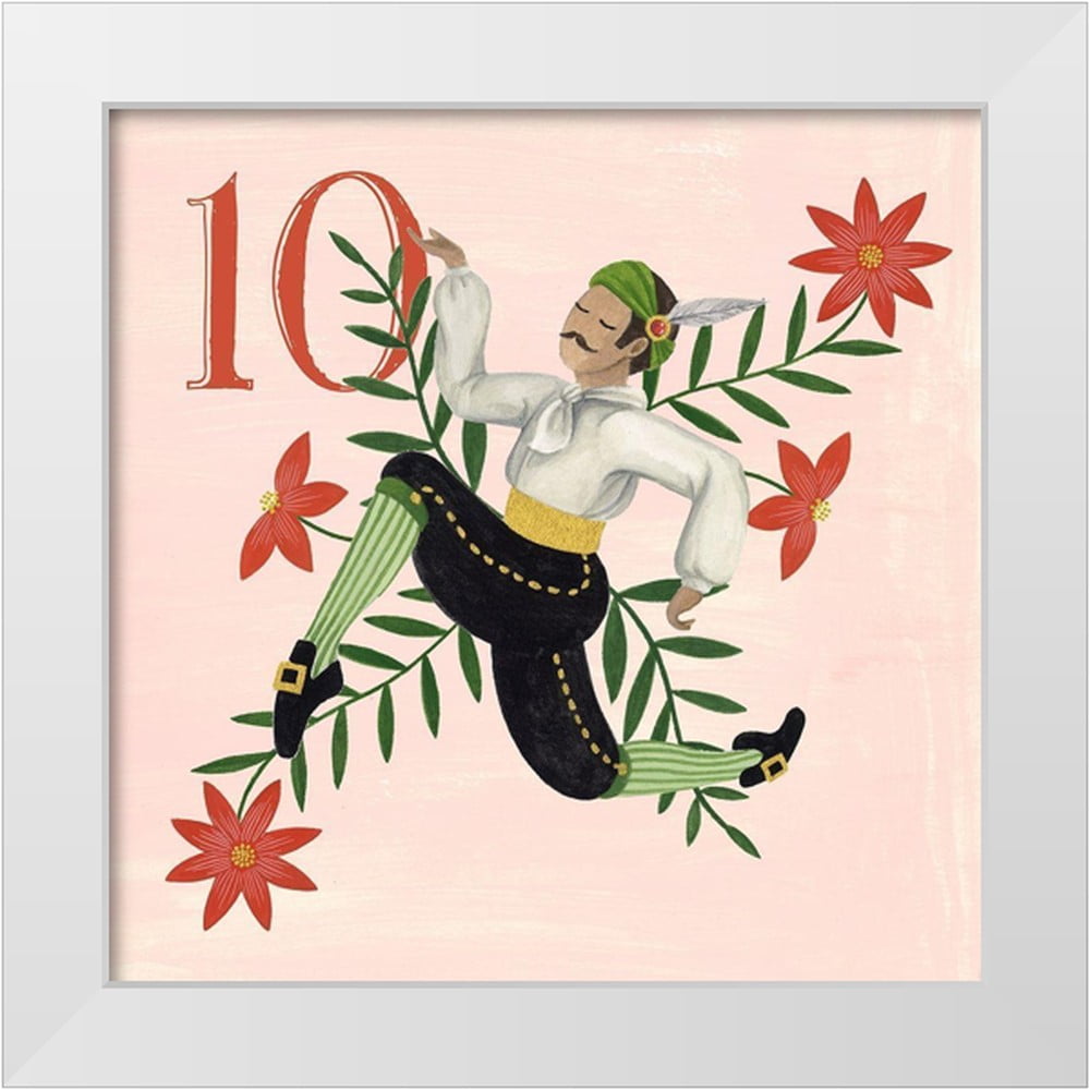 Popp, Grace 15x15 White Modern Wood Framed Museum Art Print Titled - Twelve Days X - Walmart.com