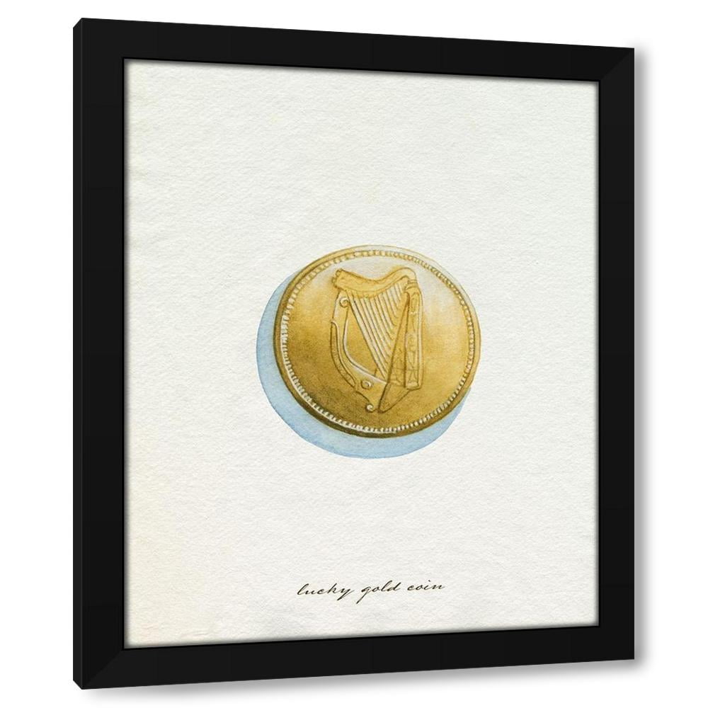 Grace Popp 15x18 Black Modern Wood Framed Wall Art Titled - Lucky Charm IV - Walmart.com