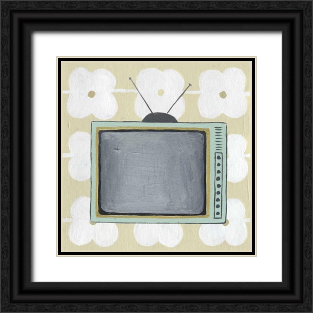 Popp, Grace 20x20 Black Ornate Wood Framed with Double Matting Museum ...