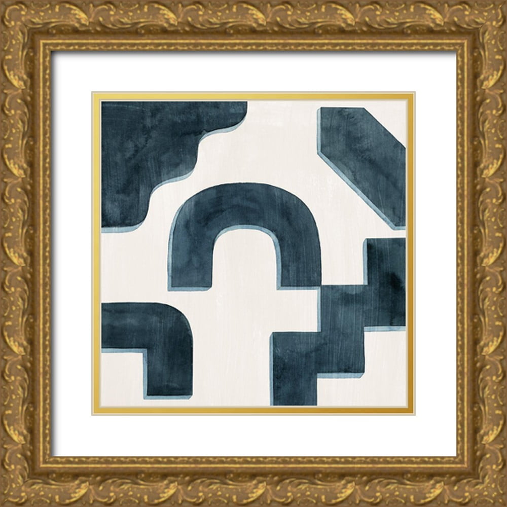 Popp, Grace 20x20 Gold Ornate Wood Framed with Double Matting Museum ...