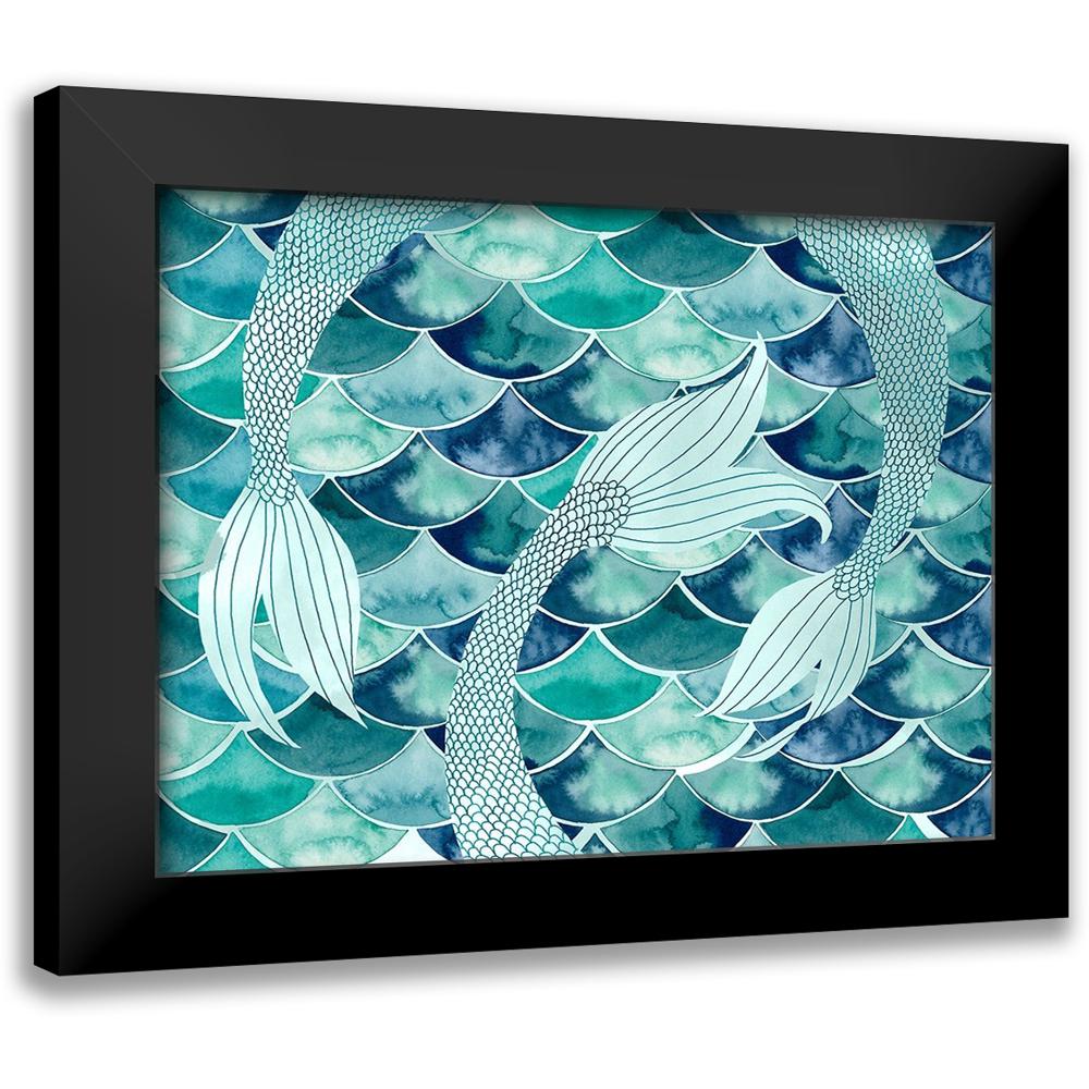 Popp, Grace 24x19 Black Modern Framed Museum Art Print Titled - Mermaid ...