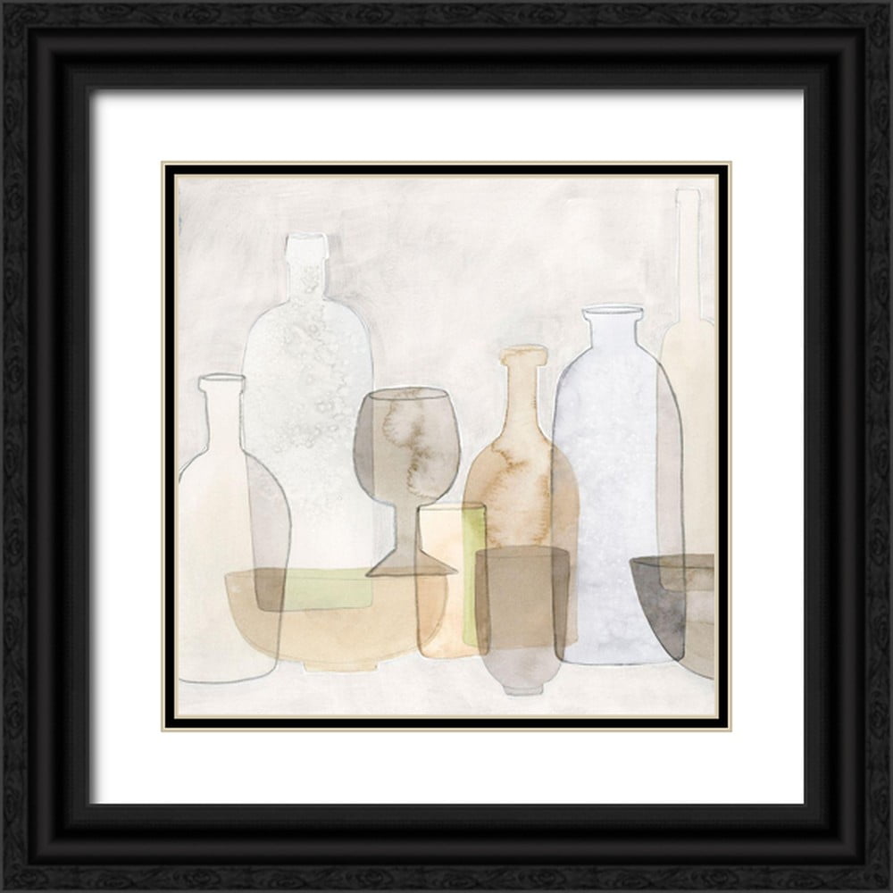 Popp, Grace 26x26 Black Ornate Wood Framed with Double Matting Museum ...