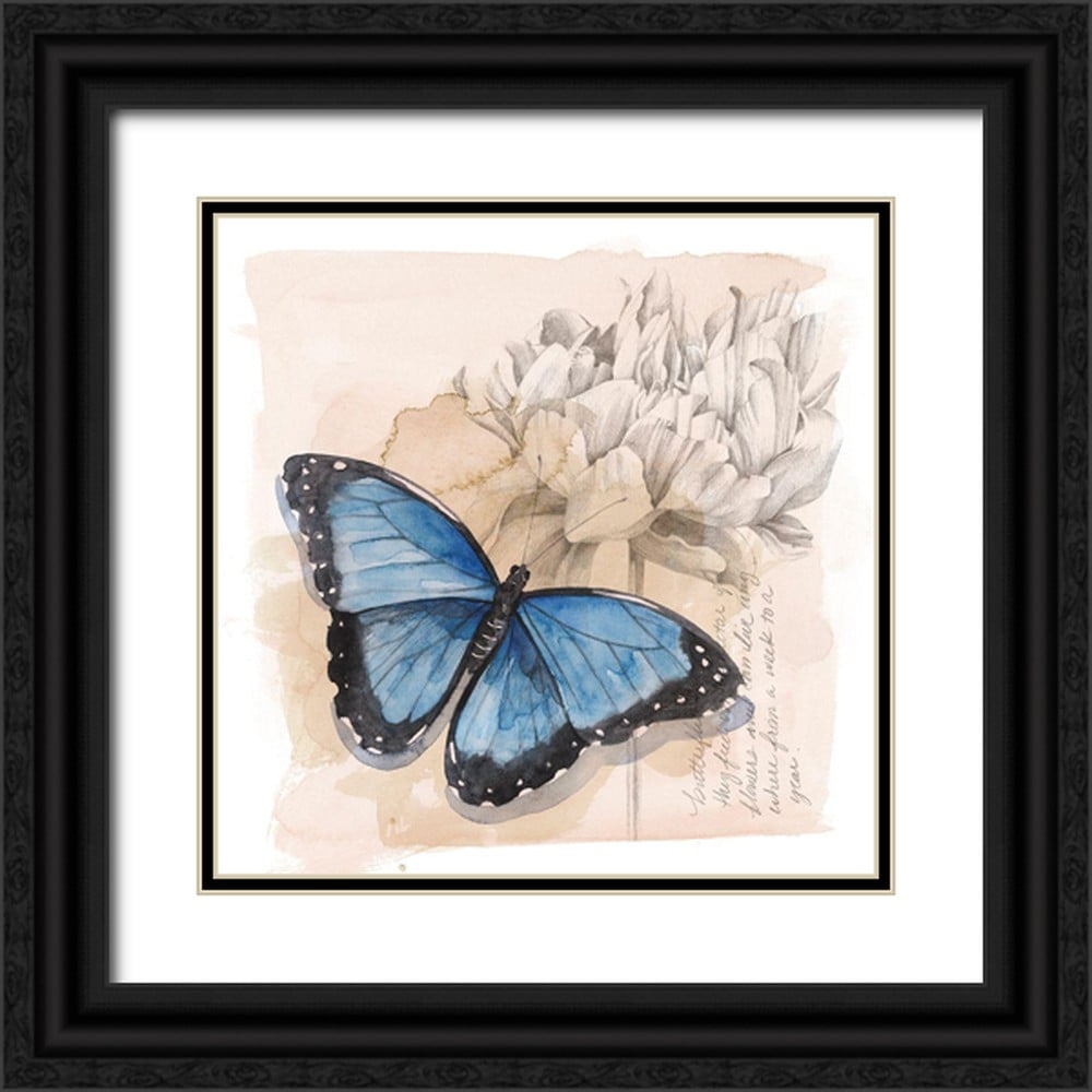 Popp, Grace 26x26 Black Ornate Wood Framed with Double Matting Museum ...