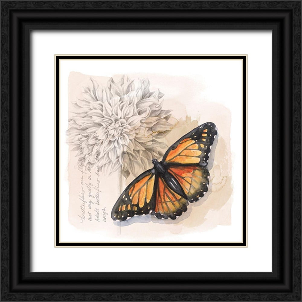 Popp, Grace 26x26 Black Ornate Wood Framed with Double Matting Museum ...