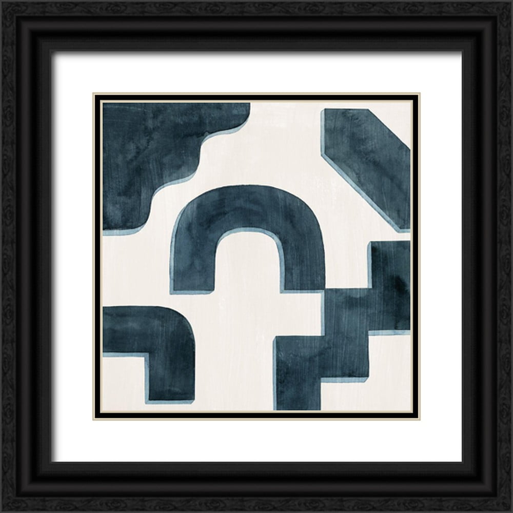 Popp, Grace 26x26 Black Ornate Wood Framed with Double Matting Museum ...