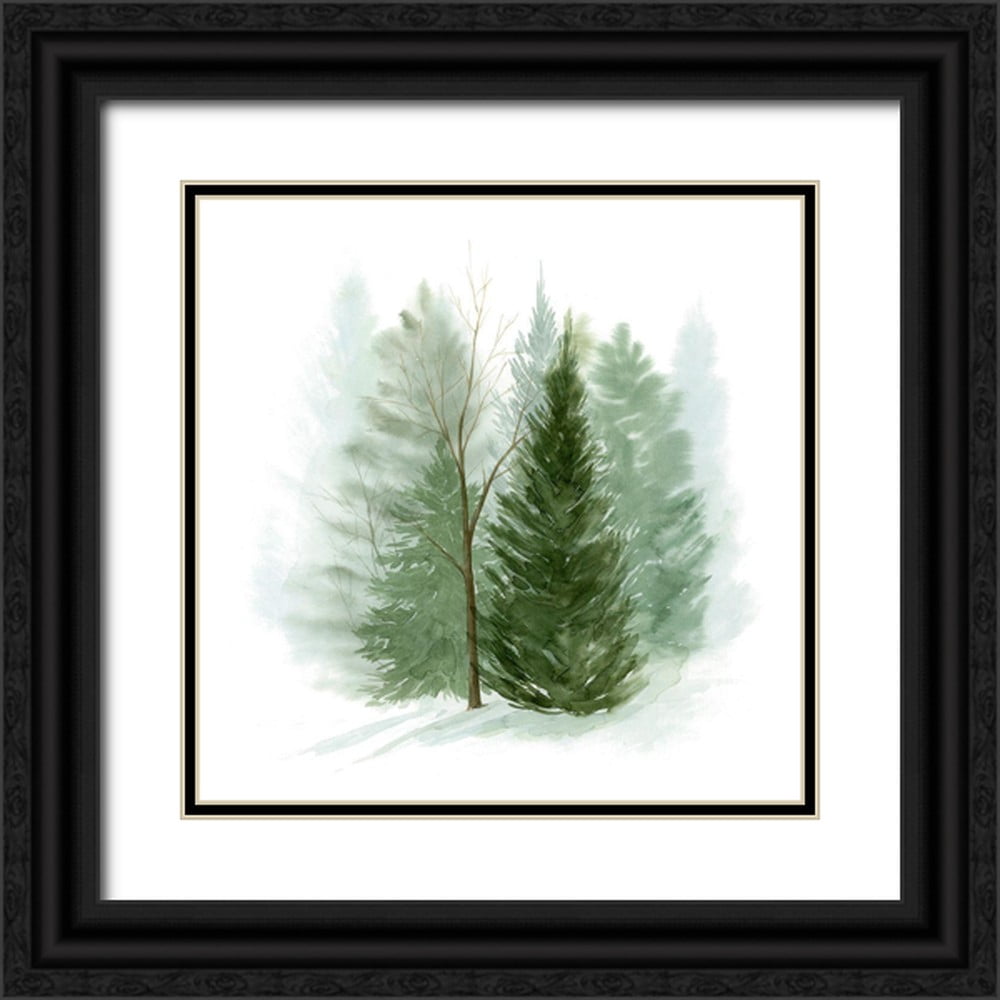 Popp, Grace 26x26 Black Ornate Wood Framed with Double Matting Museum ...