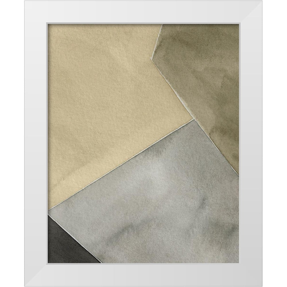 Popp, Grace 26x32 White Modern Wood Framed Museum Art Print Titled - Tectonic Shift III ...