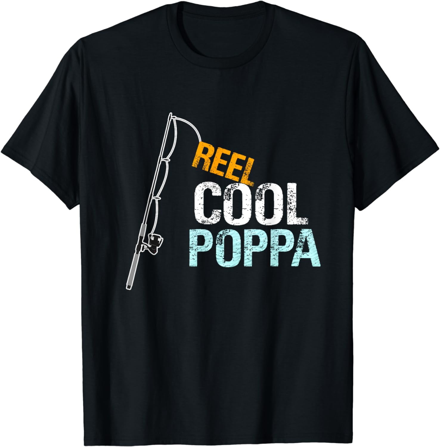 Poppa Gift from Granddaughter Grandson Reel Cool Poppa T-Shirt ...