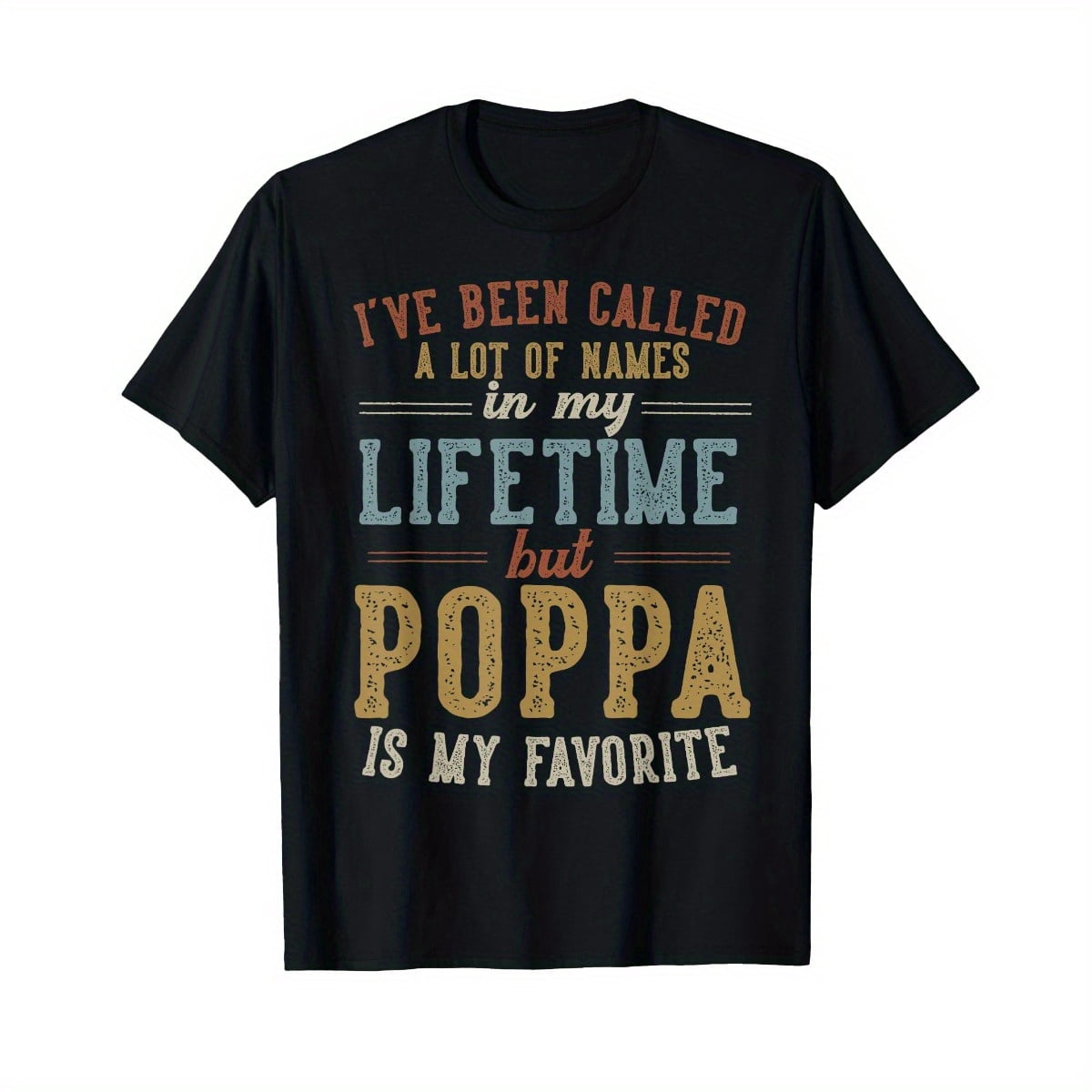 Poppa Is My Favorite Name - Father's Day Poppa T-Shirt - Walmart.com