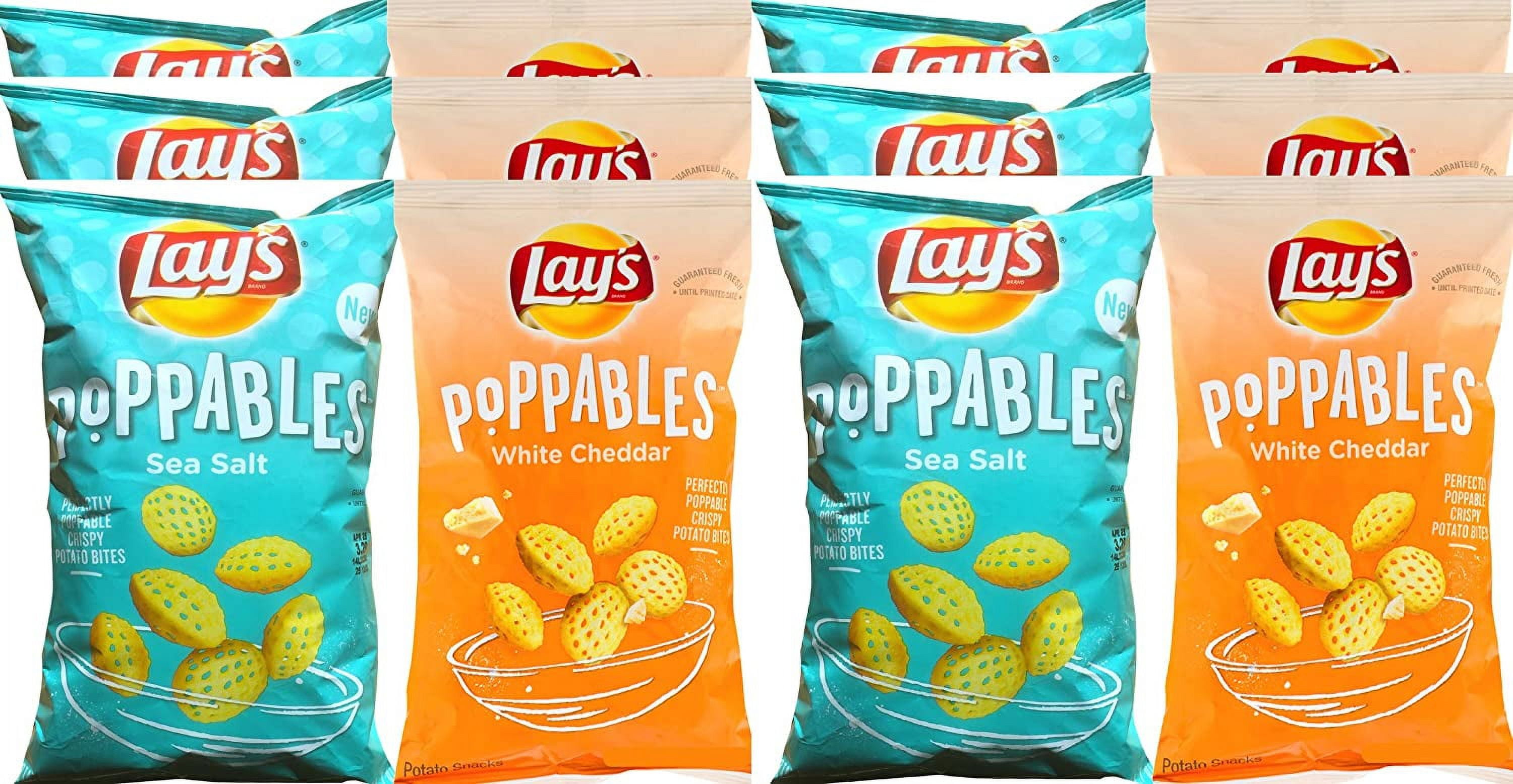 Poppables Sea Salt & Poppables White Cheddar Perfectly Poppable Crispy ...
