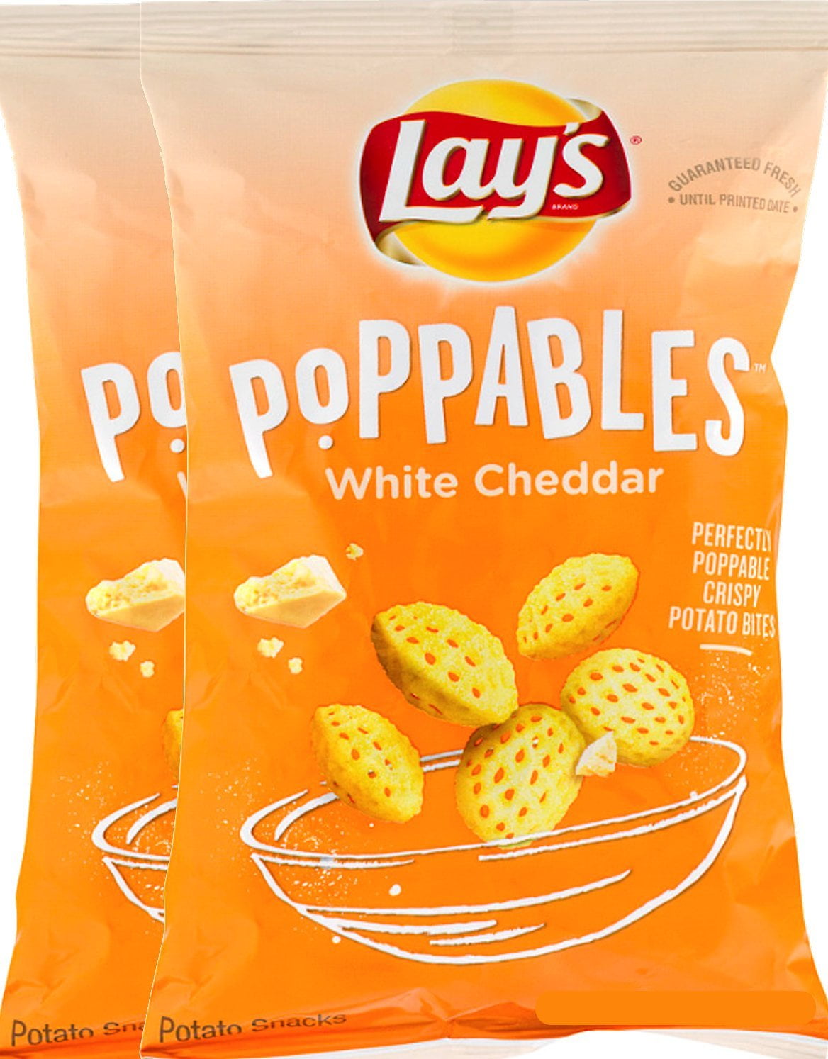 Poppables White Cheddar Perfectly Poppable Crispy Potato Bites Net Wt 5 ...