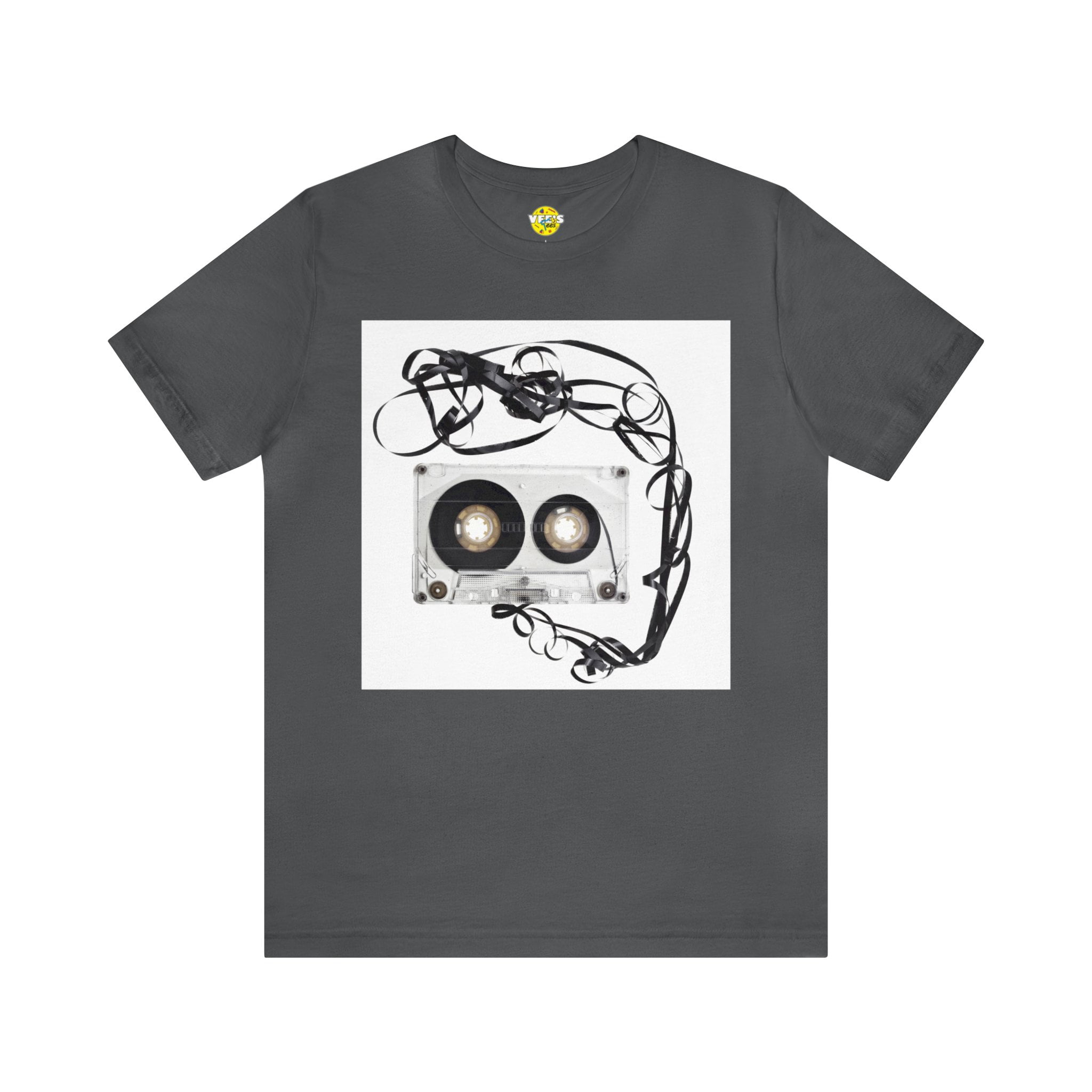 Popped Retro Cassette Tape Short Sleeve T-Shirt - Vintage Music Lover ...
